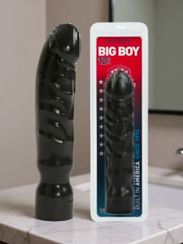 Doc Johnson Фаллоимитатор из ПВХ Big Boy, 0236, D: 5.8 см, длина: 28.9 см, black