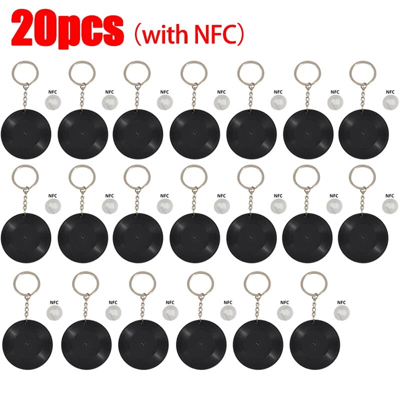 NFC брелоки из АБС пластика, 20 шт. With NFC