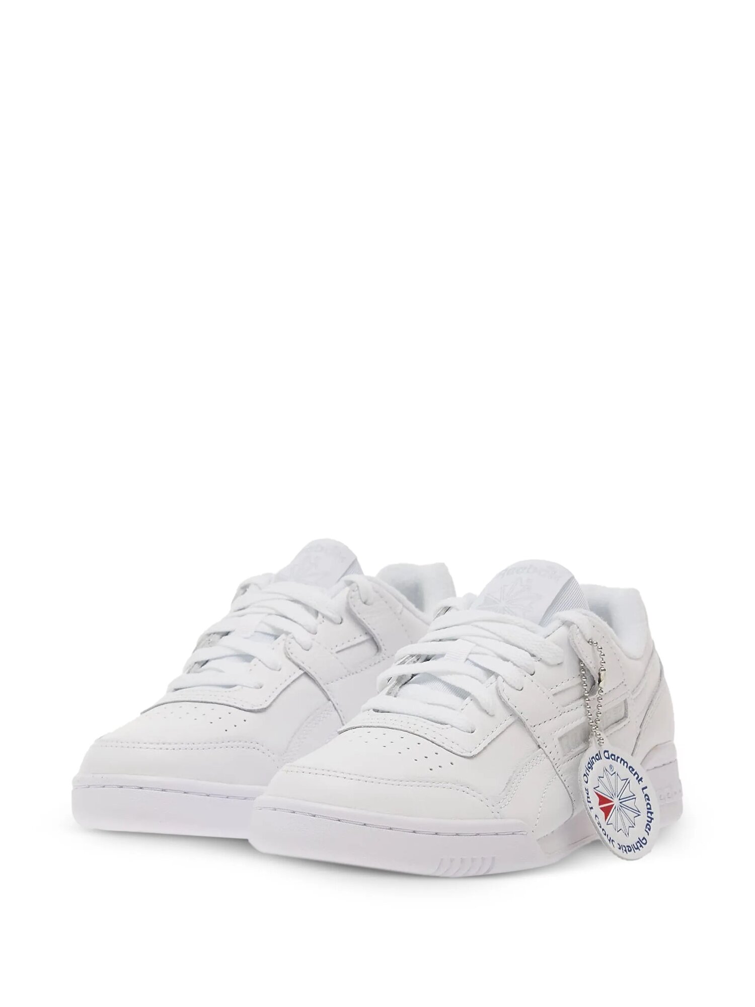 Кроссовки Reebok Workout Plus, размер 13 US, бежевый/белый — фото 1