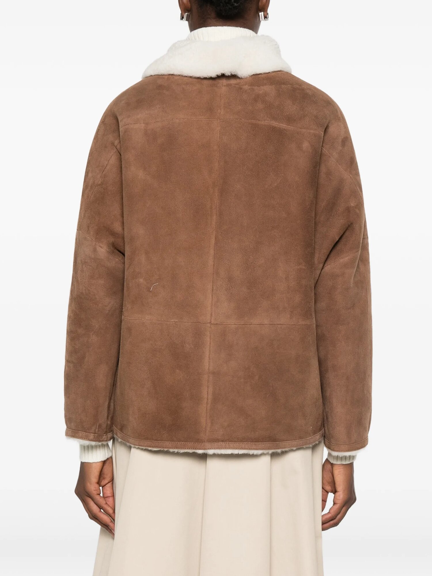 Куртка Manzoni 24 Shearling-collar suede jacket, размер 44 — фото 1