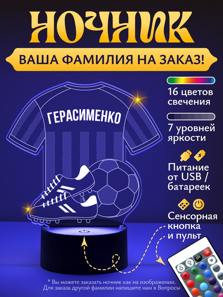 Ночник Герасименко - Футбольная форма