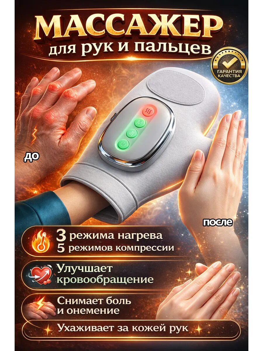 Массажер для рук и пальцев электрический снижение боли