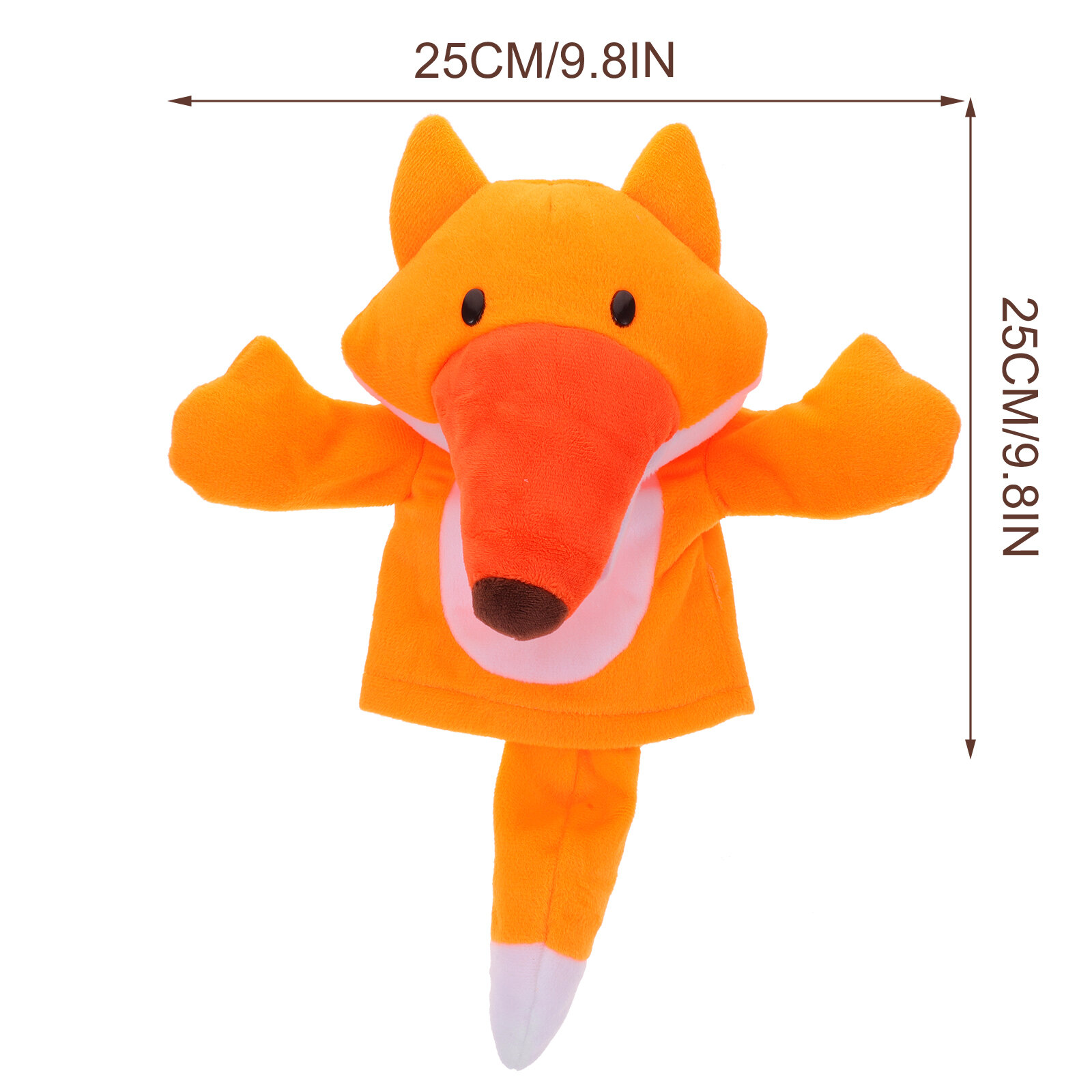 Игрушка В Forme Куклы Животных Ручная Кукла Оранжевый 29X25X15Cm