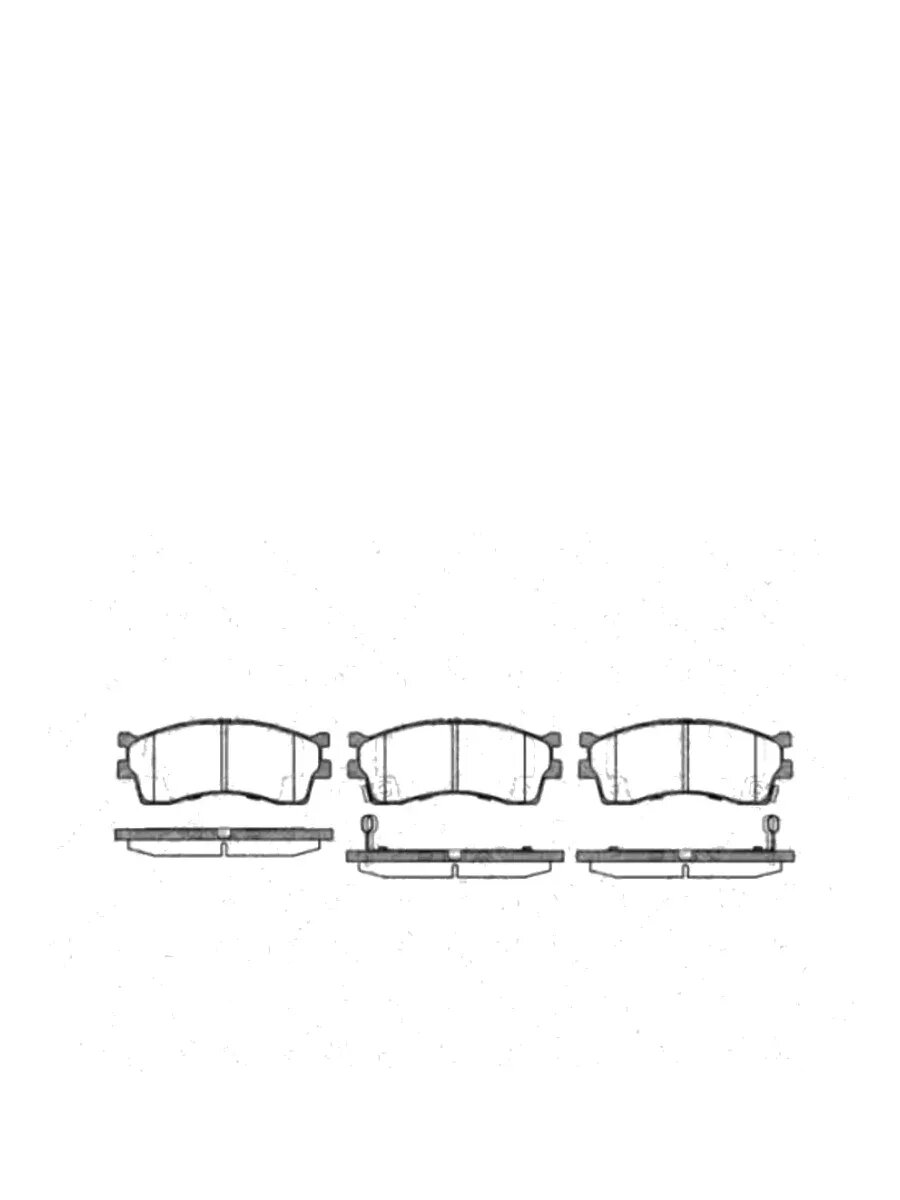 Колодки тормозные Kia Clarus 1.8i-2.0i 99-00/Carens 1.8