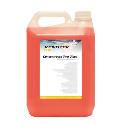Бессиликоновый чернитель шин и пластика Tyre Gloss Kenotek 5 л (концентрат), Бельгия
