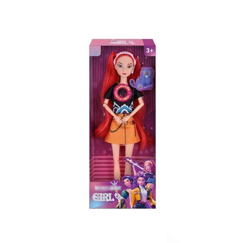 Кукла hunter girls pvc с интерактивными функциями для демонстрации и игр красный