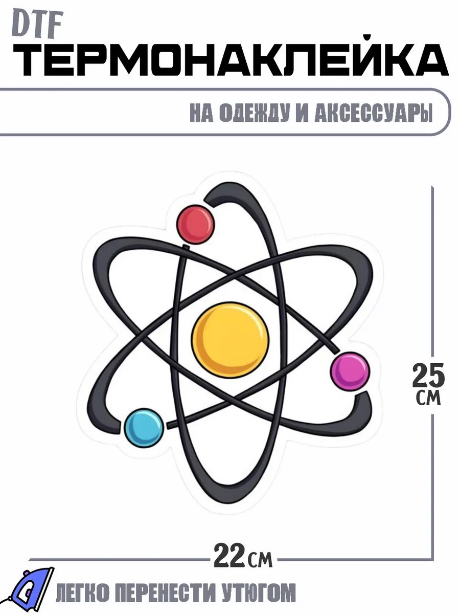 Термонаклейка Атомы