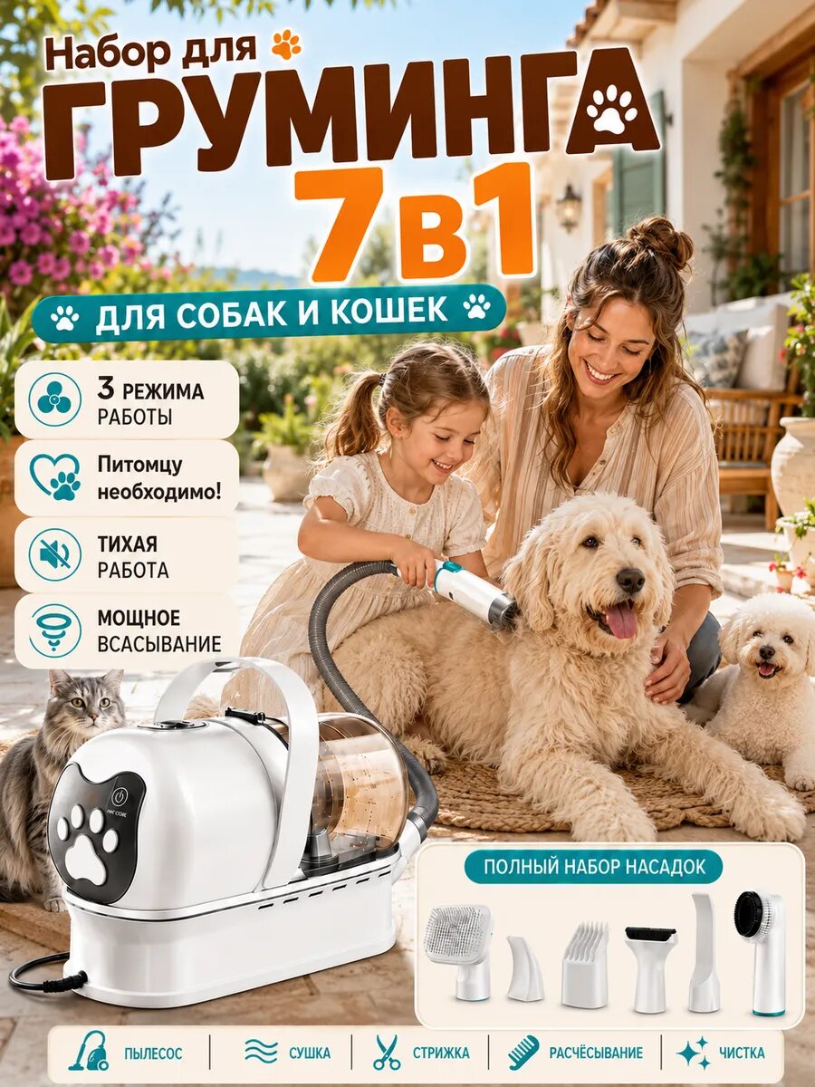 Пылесос для груминга собак