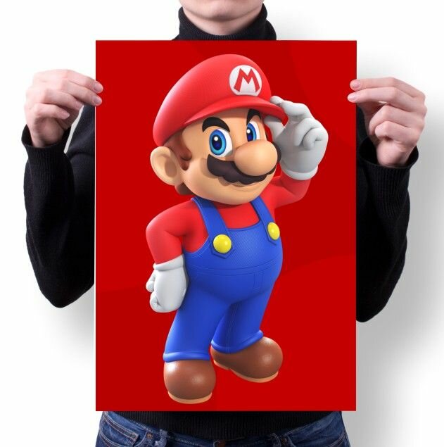 Плакат Марио/ Mario №2, А4