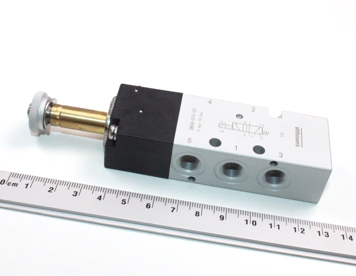 3N58-015-02, Пневмораспределитель электромагнитный, Camozzi, (358-015-02)