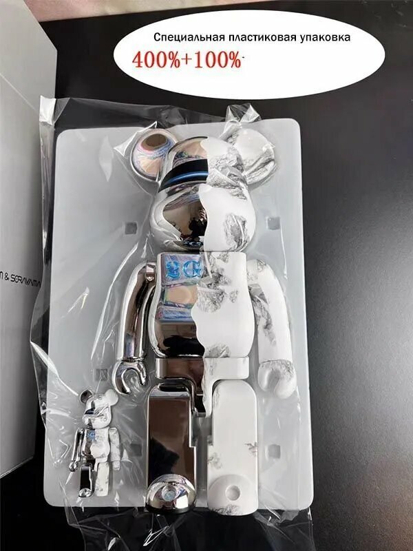 Bearbrick400%+100%28cm статуэтка медведя на пустой горе 2G