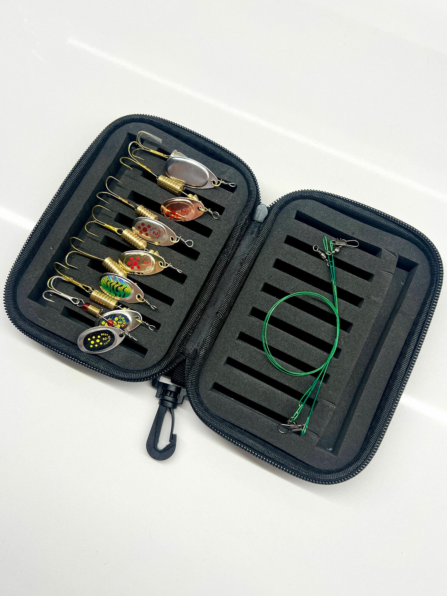 Блесны для спиннинга набор 7 штук, блесна вращающаяся для рыбалки на щуку, окуня, форельна щуку, окуня