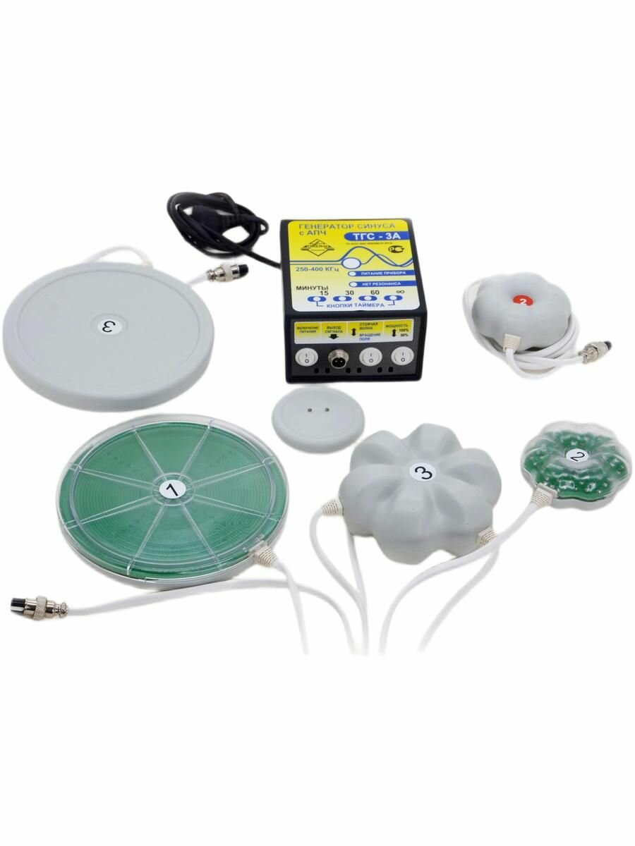 Генератор Синуса ТГС-3А с Катушками Мишина "двухчастотная №3" и "ТОР-2", "Электростатические Шипы"
