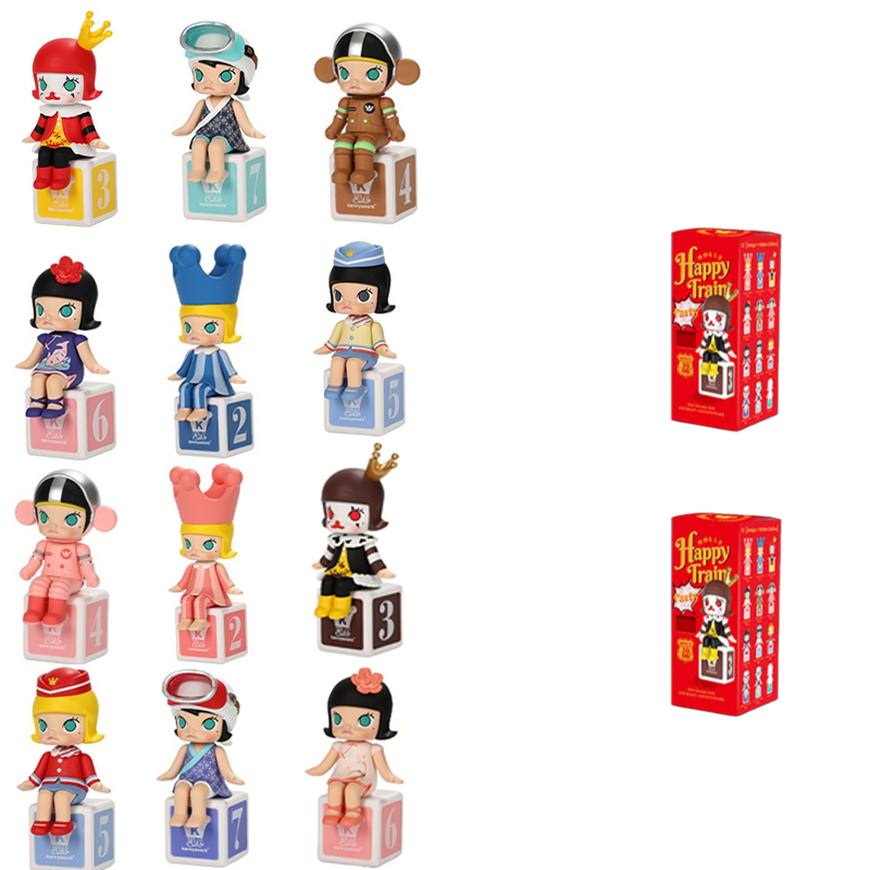Коллекционная фигурка унисекс POP MART Molly Happy Train Big Party, 2 шт.