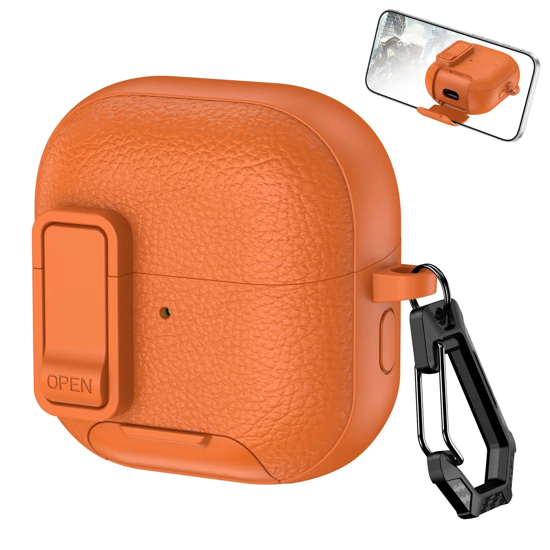 Подходит для Huawei FreeClip 2, чехол для беспроводных Bluetooth-наушников с фиксатором, мягкий резиновый чехол с защитой от падения, новый мужской чехол