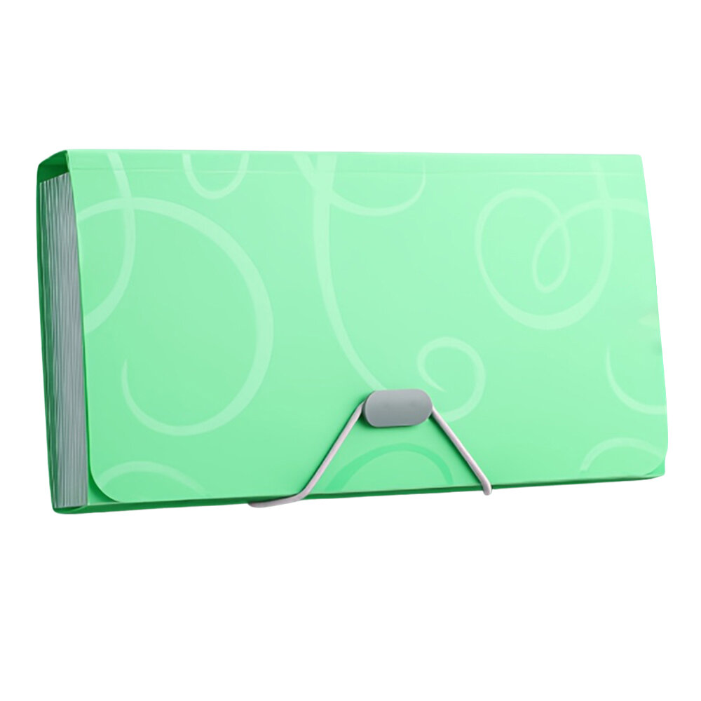 Папка аккордеон B6 для хранения счетов с 13 карманами, расширяющийся файл-кейс с водонепроницаемой обложкой, документ-органайзер с листом наклеек для дома, офиса, школы, размер 257x140мм, материалы PP, вес 120г, цвета оранжевый, красный, синий, зеленый