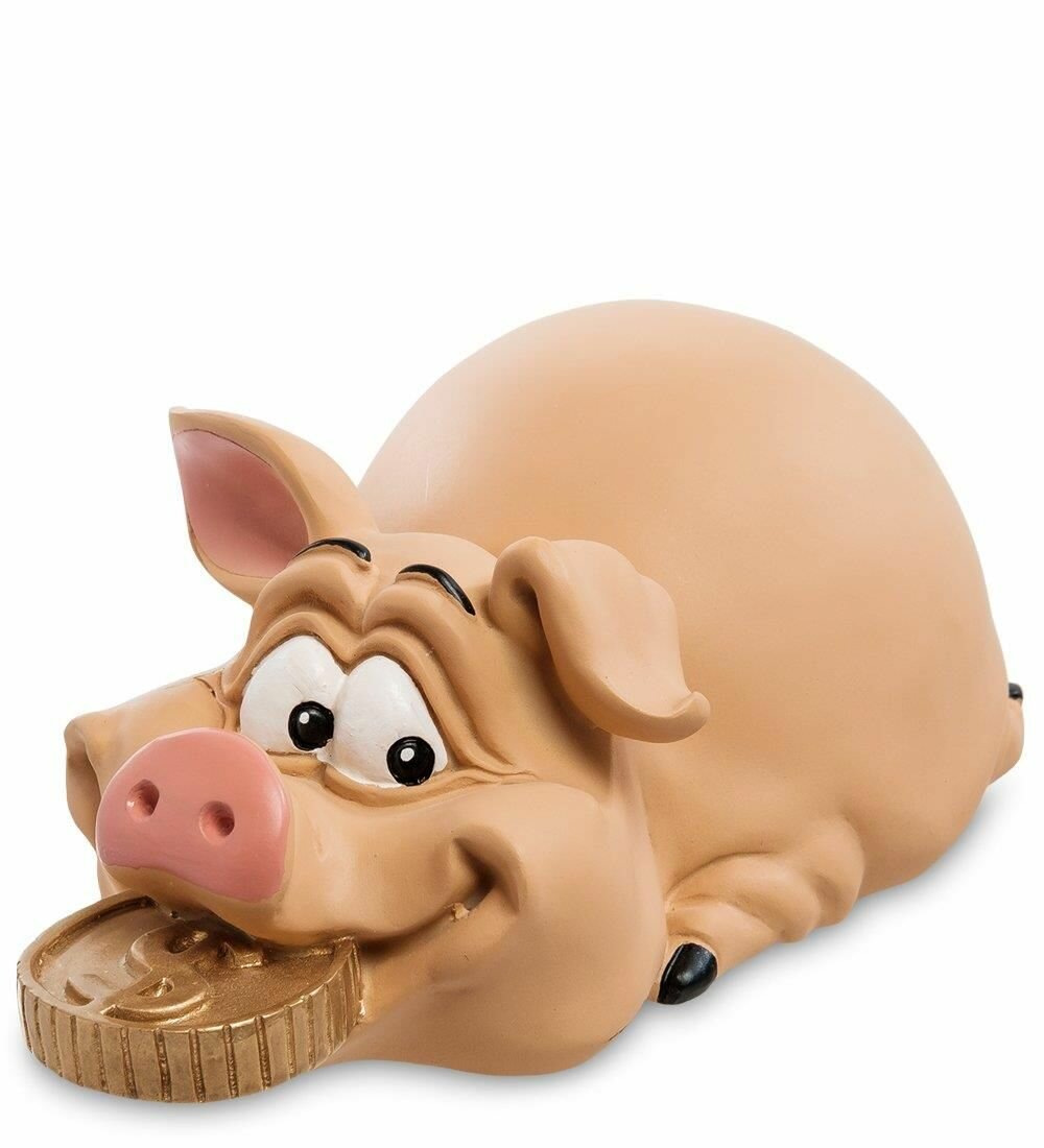 Копилка Свинка Приношу удачу A2116221 The Comical World of Warren Stratford, Полистоун