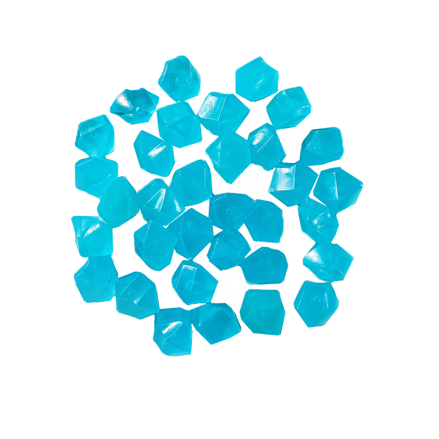 500pcs Камни Светящиеся в Тёмноте Форма Бриллианта Флуоресцентные Камни Декор для Аквариума Водяного Пейзажа Уличного Двора Ландшафта Садового Пешеходного Пути Цвет Смешанный Деревянный Синій Белый Тёмно-зеленый Фиолетовый Розовый Светло-зеленый