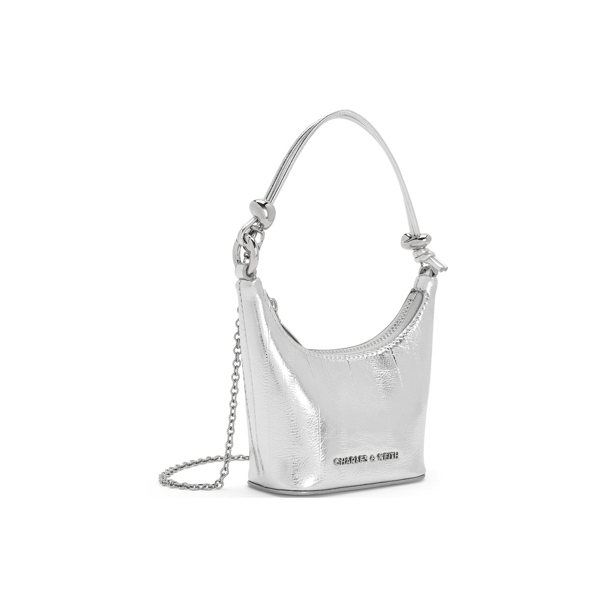 Сумка CHARLES & KEITH, серебристый — фото 1