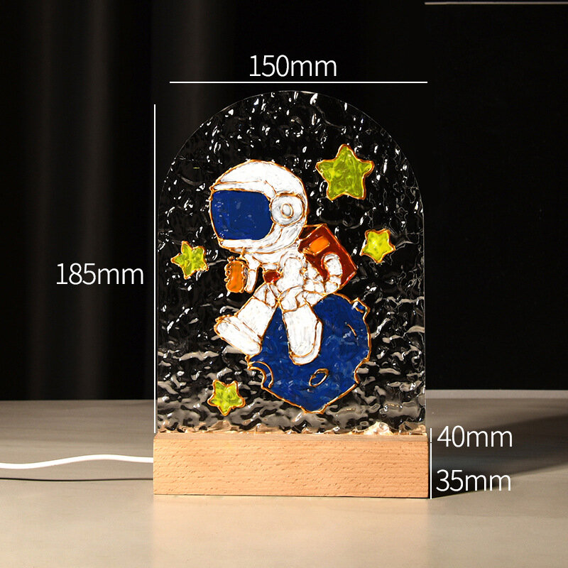 DIY креативный детский акриловый ночник с прозрачным эффектом водяных волн, настольный атмосферный свет, подарок на день рождения