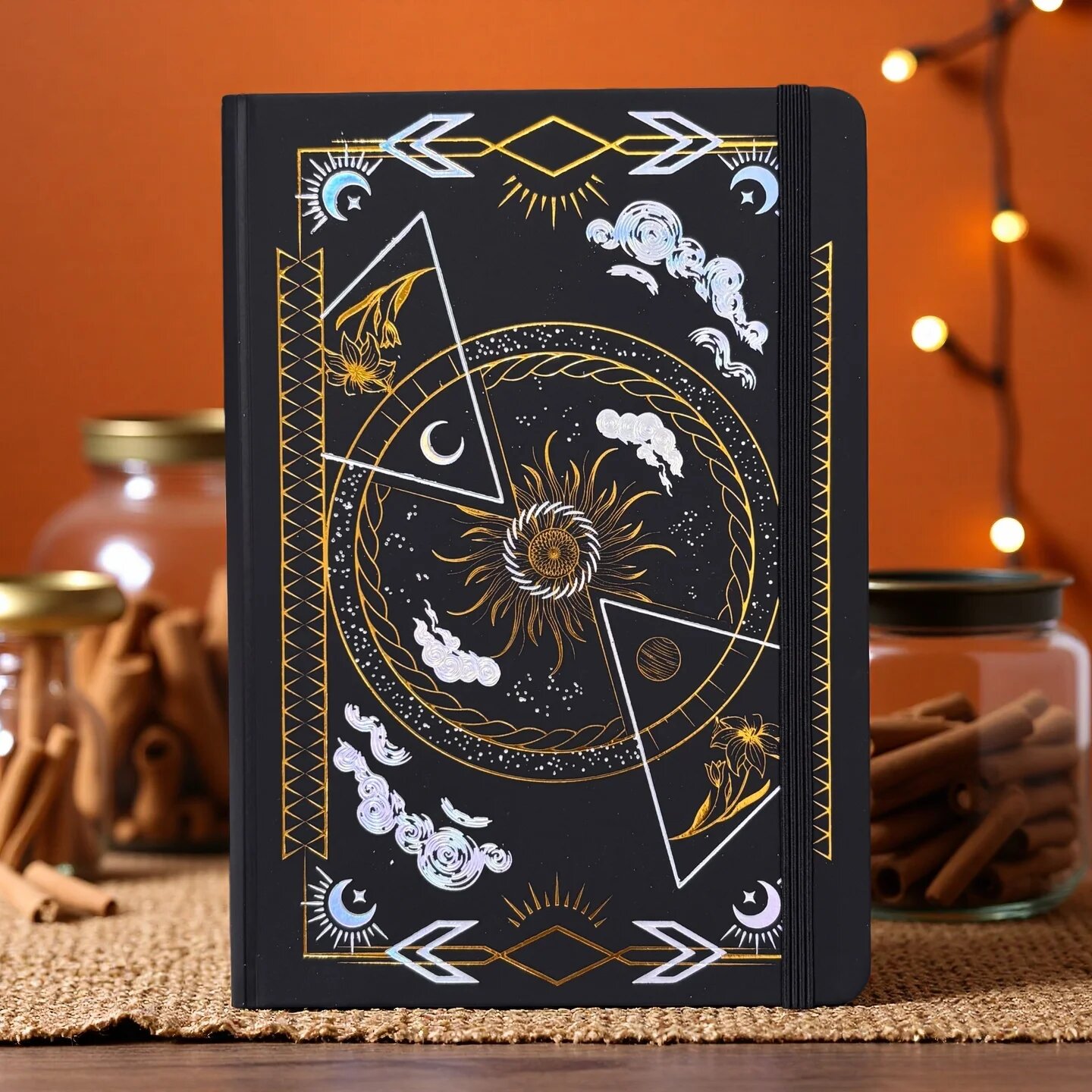 Блокнот A5 BUKE, черный, точечная сетка