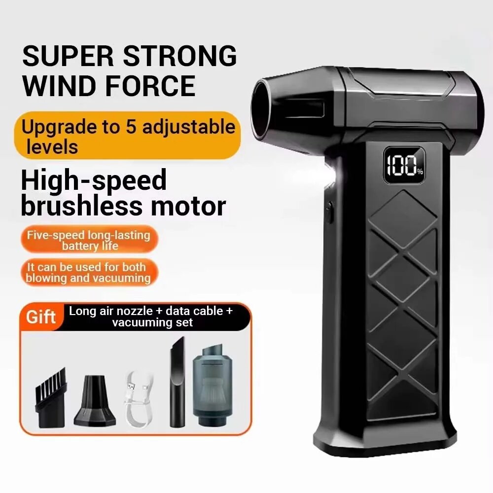 Ручной турбовентилятор Fan Vacuum Kit 1000000 об/мин