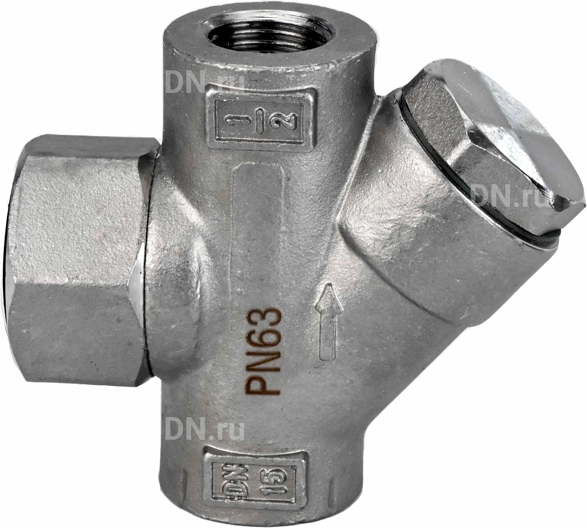 Конденсатоотводчик термодинамический DN.ru КТДP Ду25 Ру63 с фильтром, нержавеющая сталь, резьбовой