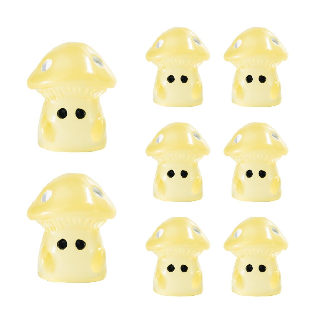 100 светящихся миниатюрных грибов для декора сада и террариумов