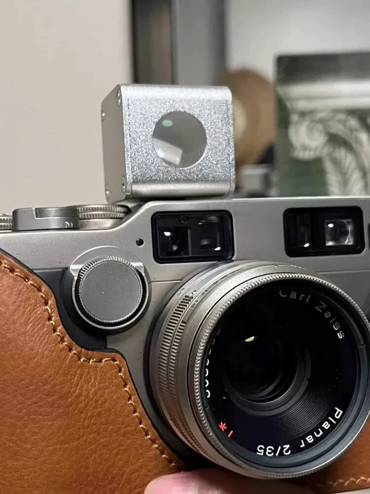 TAMLUX 35mm Оптический видоискатель на уровне пояса для Contax G1/G2, серебристый