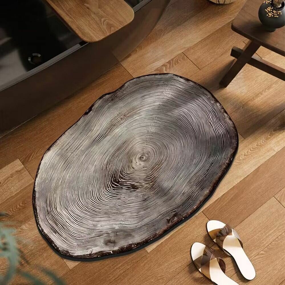 Натуральный стиль дерева, имитация текстуры дерева, коврик для ног, технология кожи, диатомит, моющийся коврик для ванной, коврик для раковины в ванной