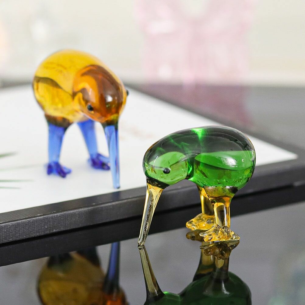 2 Штуки Фигурок Птиц, Из Белого Хрусталя, Для Домашнего Декора