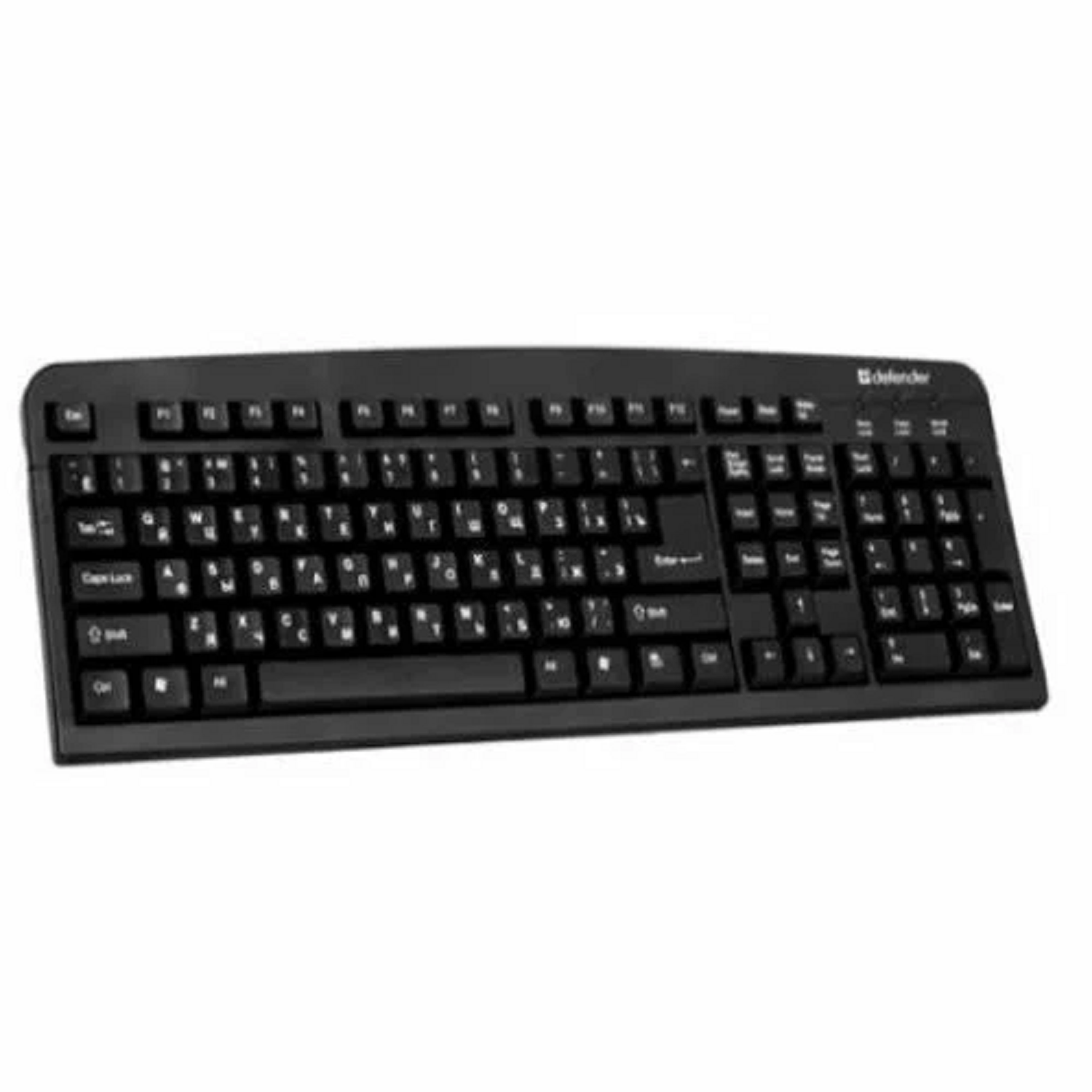 Клавиатура Defender Element HB-520, проводная, мембранная, русская, 3 дополнительные клавиши