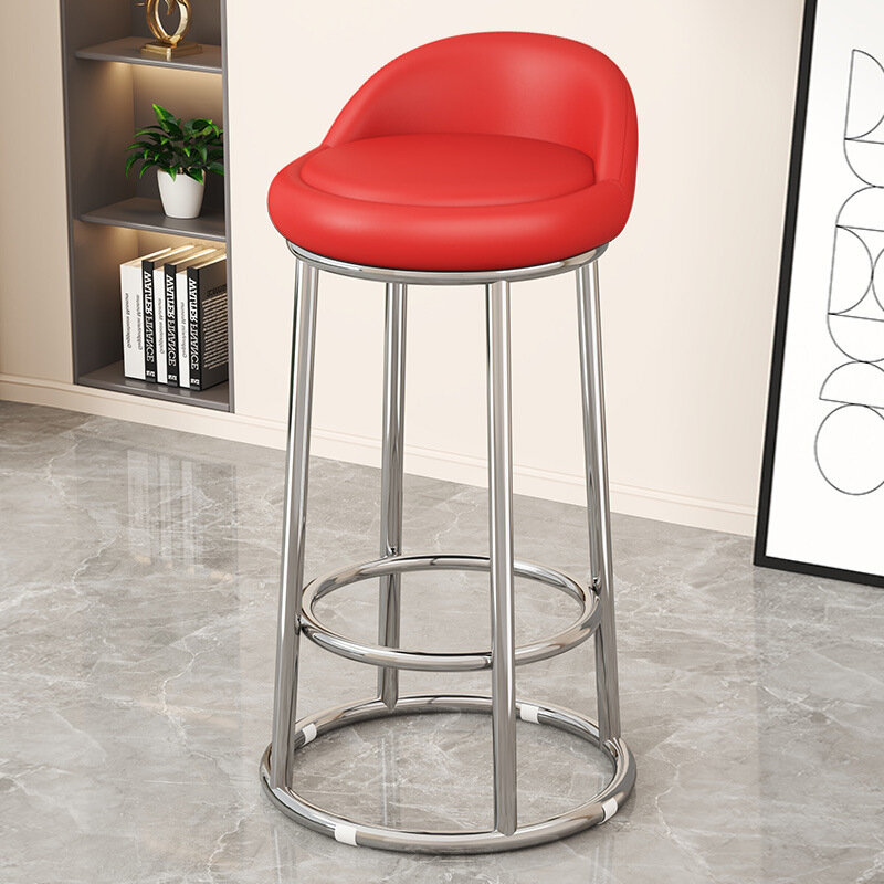 Высокий барный стул, легкий роскошный барный стол с подлокотником, барный стул из железа, домашний островной стол, стул для кассира