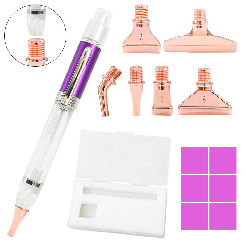 2026 Последняя модель алмазной живописи, светящаяся ручка для сверления, новая ручка с LED подсветкой, ночной металлический наконечник, набор инструментов для алмазной вышивки