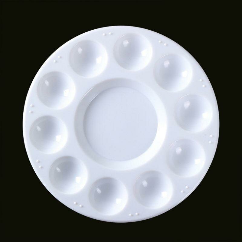 Круглая палитра для смешивания масляных и акриловых красок, Белый