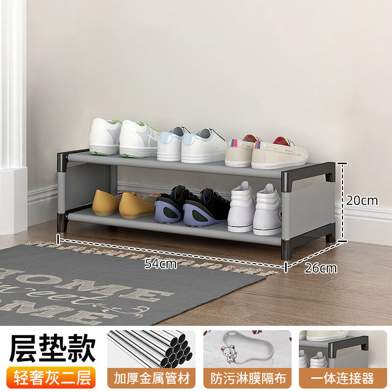 Простая обувная полка для входа в дом, многофункциональный шкаф для обуви, полка для обуви и шляп, многослойный органайзер для экономии пространства