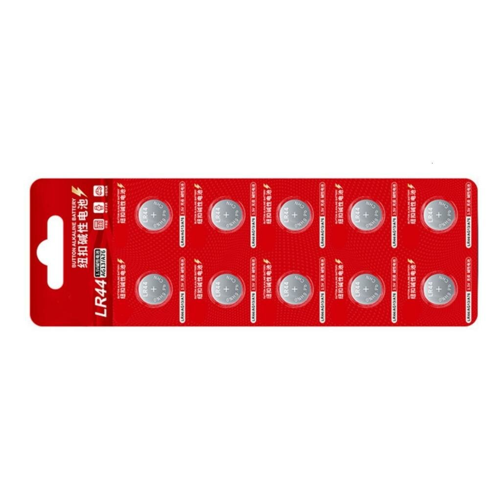 Щелочные батарейки LR44 10/20 в упаковке диаметром 11,6 мм, обеспечивающая надежную подачу энергии для наблюдателей