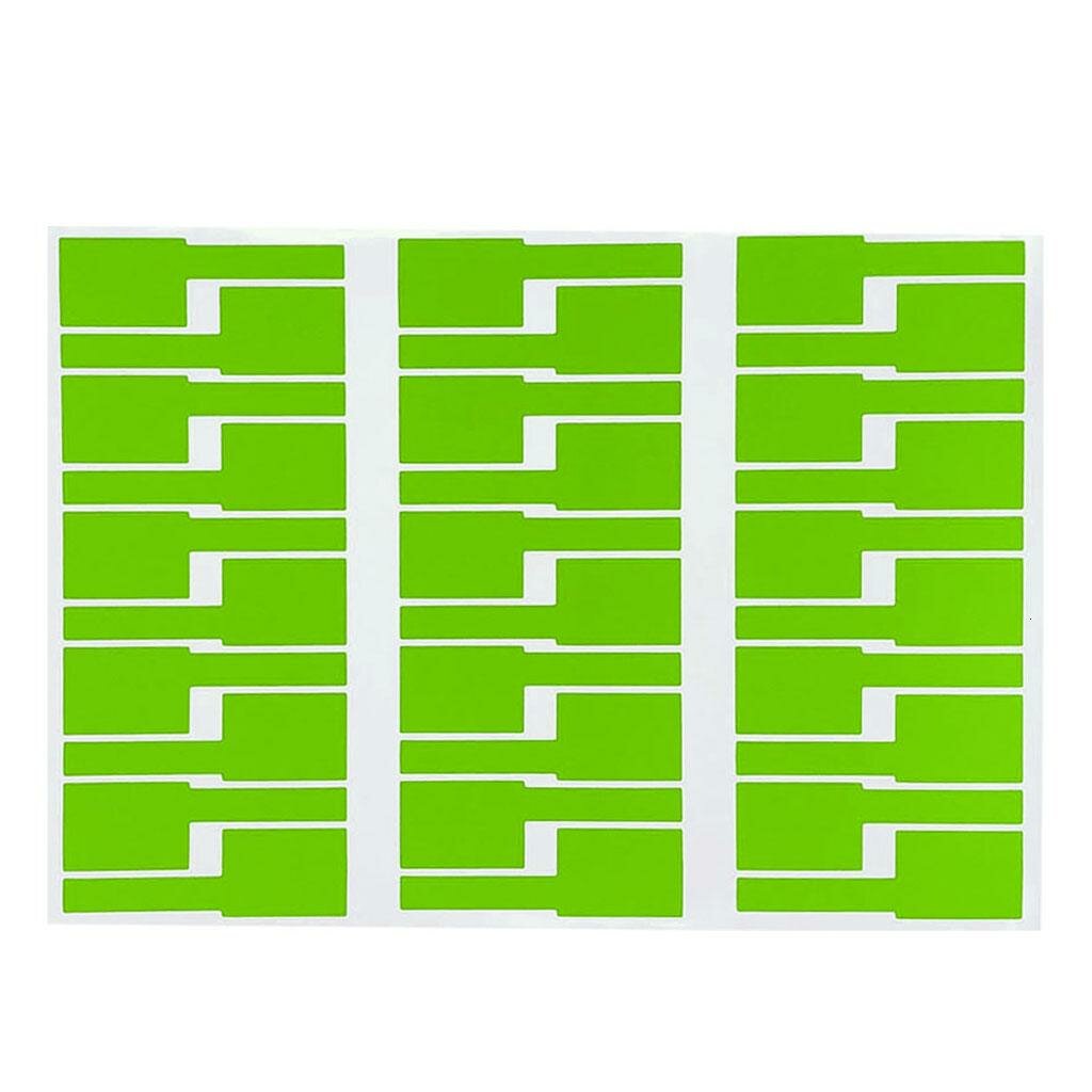 Самоклеящиеся бирки для кабелей 30 шт, Зеленый