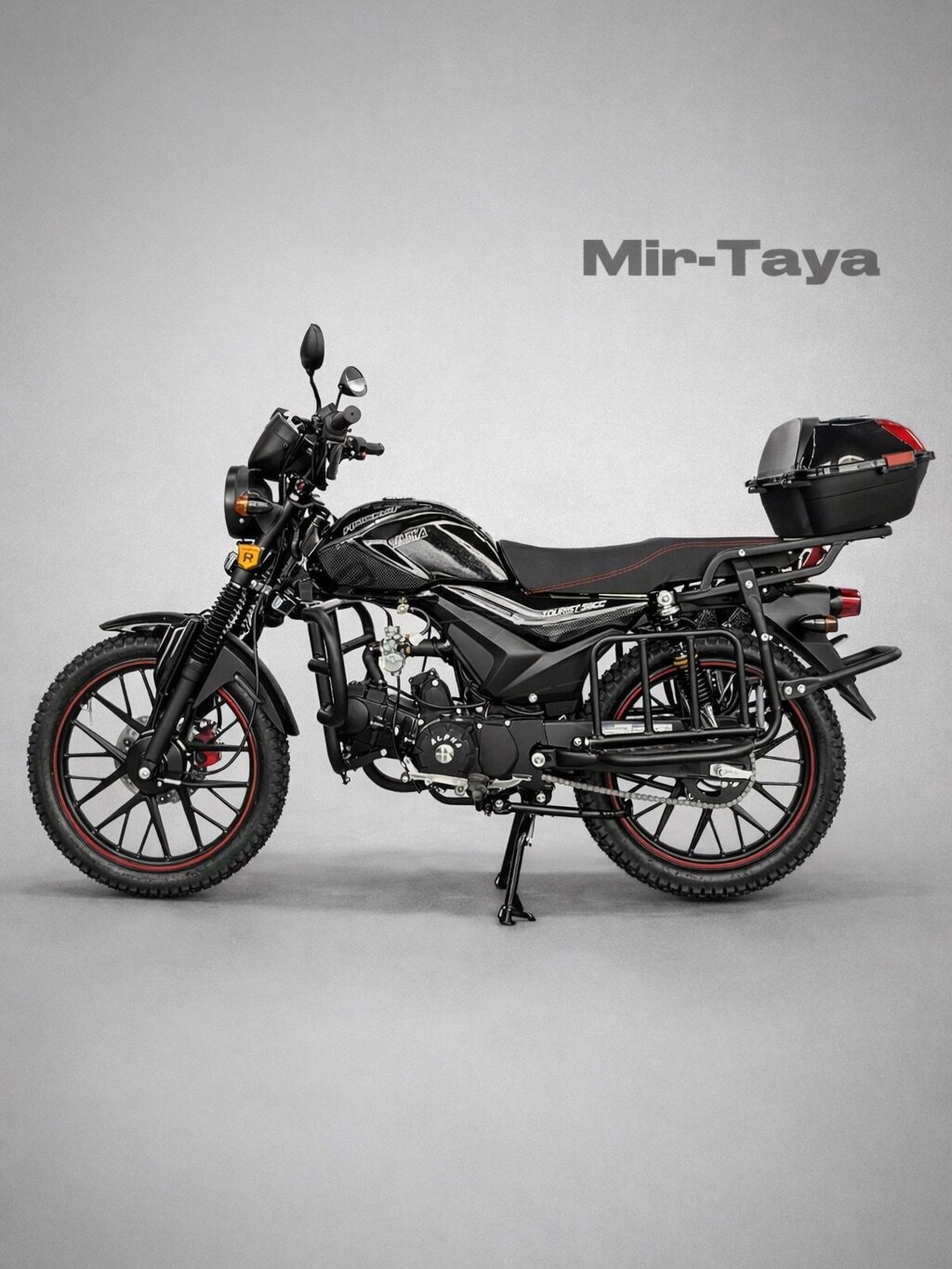 Мопед ROCKOT ALPHA TOURIST M-12 (черный глянцевый) 125 см3 (2024 год)