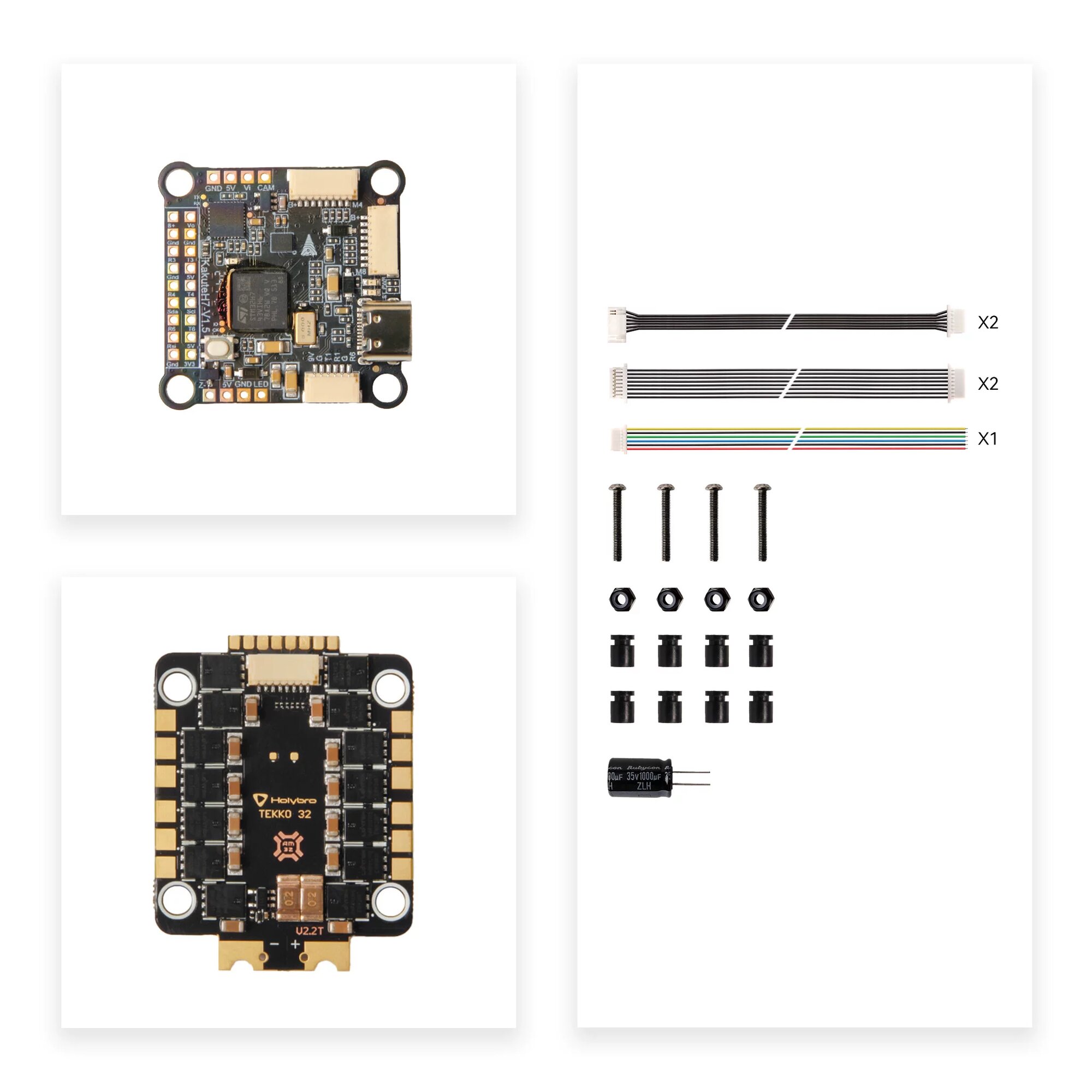 Holybro Kakute H7 V1.5 FPV Пилотный контроллер с 4IN1 ESC 50A для гонок на дронах с поддержкой ArduPilot