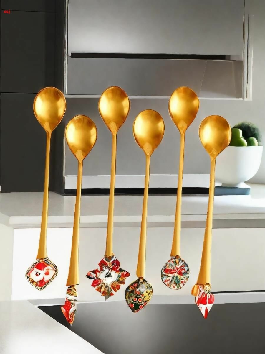 Ложка для меда 6 предм. серебристый