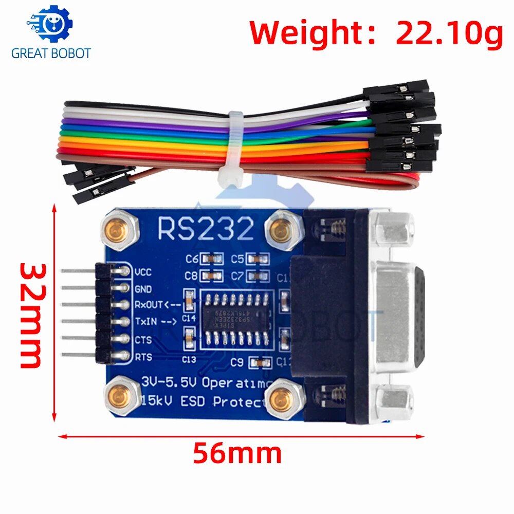RS232 UART TTL Модуль, 1PCS — фото 1