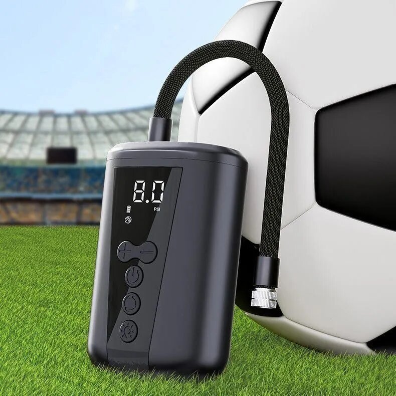 Электрическая насос для мячей с иглой, шлангом и насадкой, для мячей волейбол баскетбол и Футбол, 2000 мАч, 4 л/мин