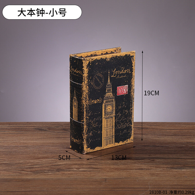 Имитация книги, модель книги для декора в кабинете, офисе, книжной полке, винтажная декоративная книга, реквизит для фотографии, ремесленная демонстрация