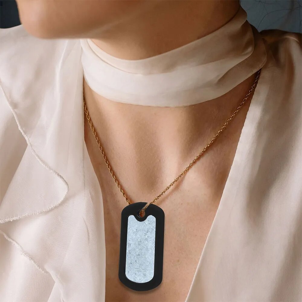 Силиконовые бесшумные накладки для собачьих жетонов черного цвета, 12 штук, для защиты жетонов