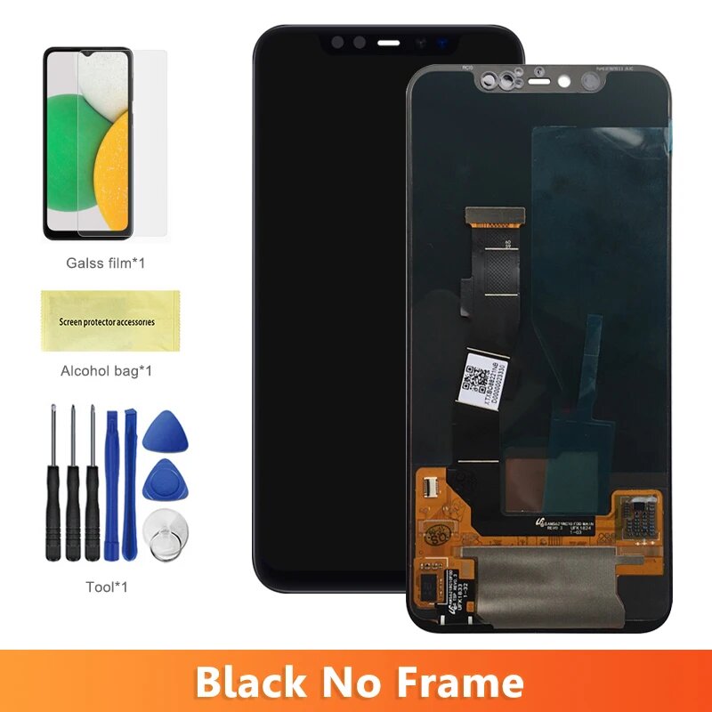 Высококачественный экран дисплея Mi 8 Pro, для Xiaomi Mi 8 Pro M1807E8A, ЖК-дисплей, Ori No Frame