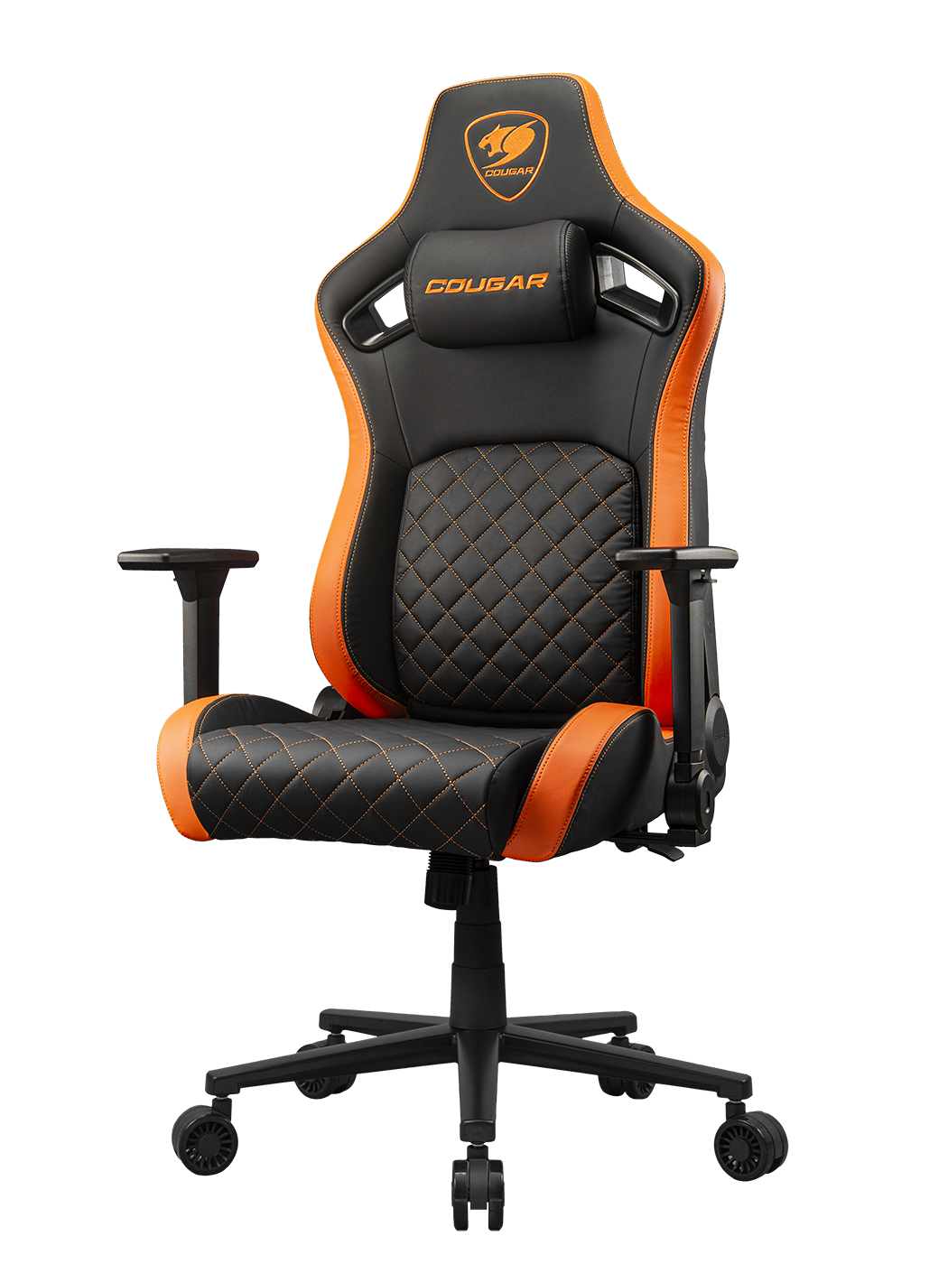 Игровое компьютерное кресло Cougar Defensor, экокожа, черный