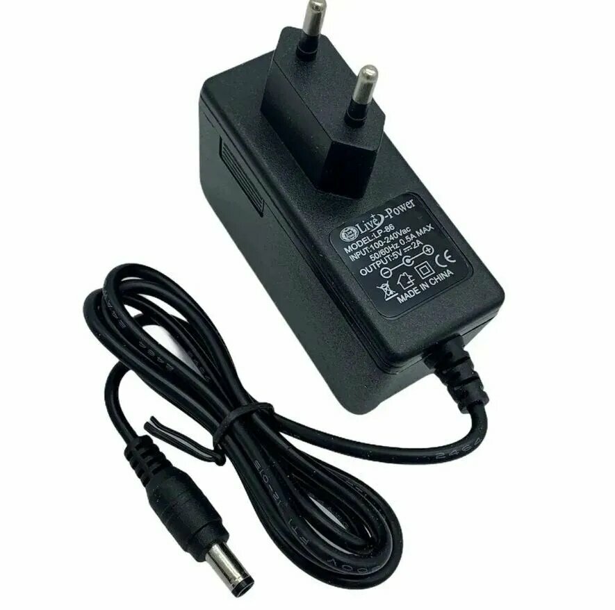 Универсальный блок питания 5В 2А / сетевой адаптер 5V 2A для цифровых приставок, DVB ресиверов, видеокамер