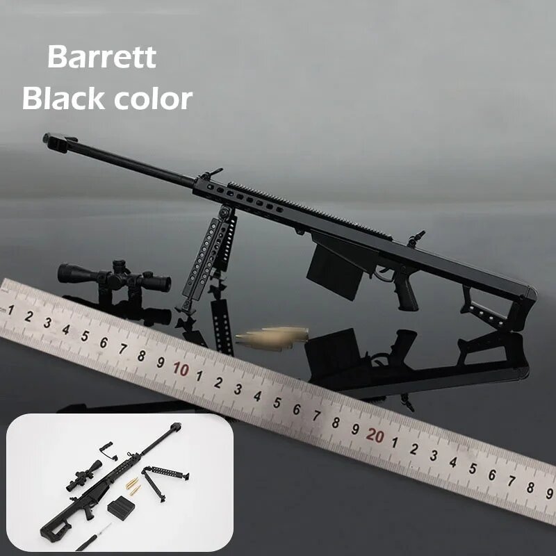 Металлическая модель Barrett черного цвета 1:3 для сборки