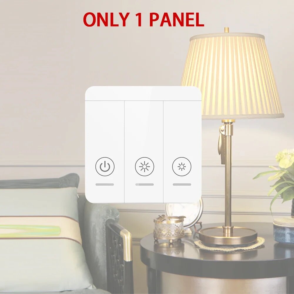 Беспроводной диммер RF433 220В Белый, Only 1 Panel